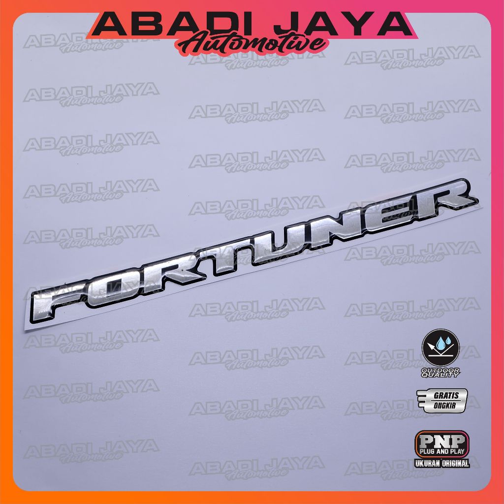 Jual Emblem toyota fortuner / emblem timbul toyota fortuner / emblem ...