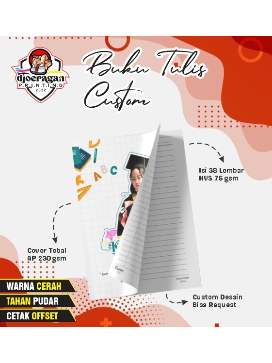 Jual Buku Custom / Buku Tulis Sekolah Custom | Shopee Indonesia