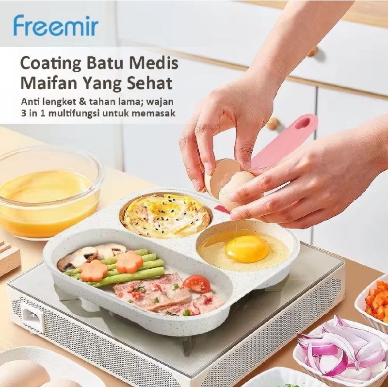 Jual freemir | Teflon Telur Penggorengan Omelette Steak 2-in-1 ...