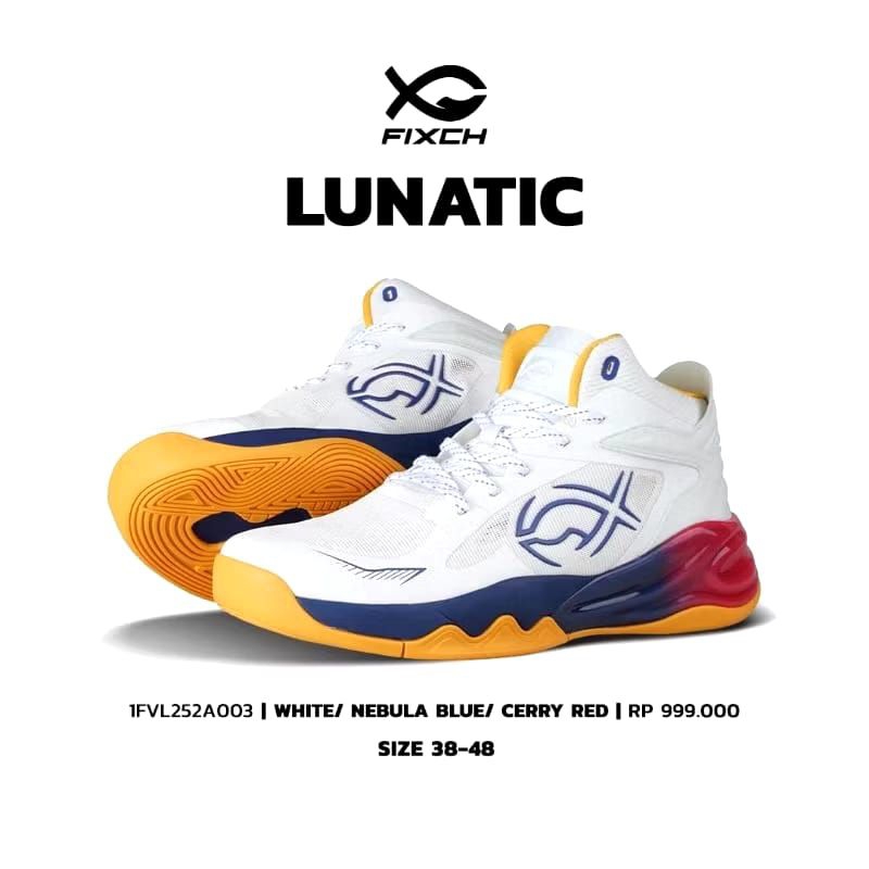 Jual FIXCH LUNATIC MID Sepatu Voli Original 100%1FVL252A003 White ...