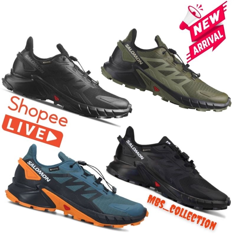 Jual SEPATU SALOMON SUPERCROSS 4 GTX TRAIL BLACK PREMIUM ORIGINAL ...
