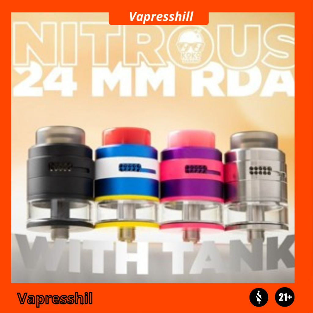 Jual NITROUS RDA 24MM WITH TANK NEW EDITION NITROUS RDA TANK 24MM ...