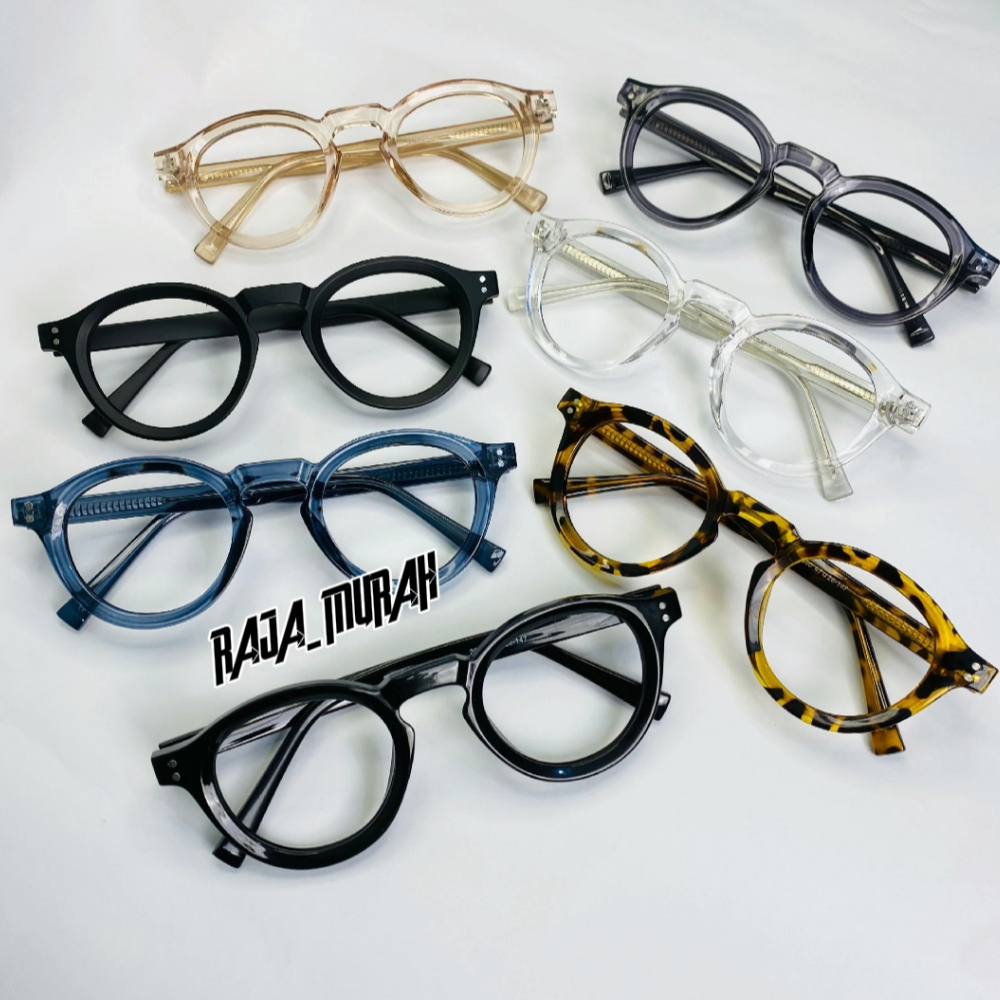 Jual Raja Murah!!!Kacamata Trendy Skena Bold 2025 Bulat Bisa Custom ...