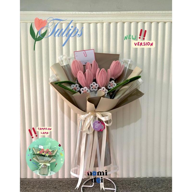 Jual [ READY STOCK ] | Bouquet Bunga Tulip | Bouquet Kawat Bulu ...