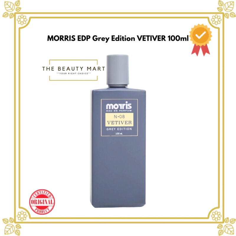 Jual MORRIS Eau De Parfum Grey Edition VETIVER 100ml | Shopee Indonesia