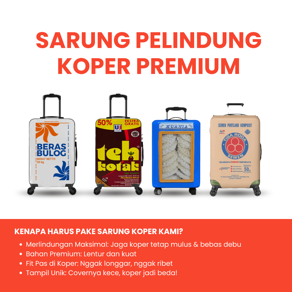 Jual SARUNG PELINDUNG KOPER TEBAL UNIK | Luggage Cover Elastis Premium ...