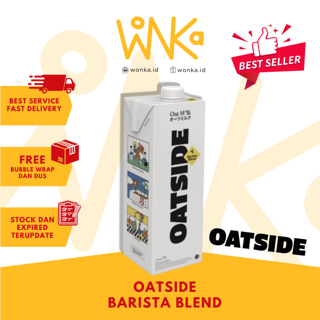 Jual Oatside Barista Blend Milk 1 liter - Susu Oat Gandum 1 L - Susu ...
