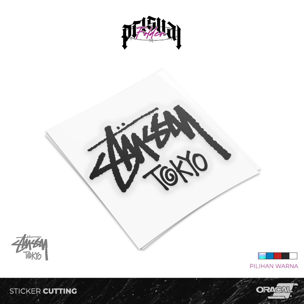 Jual Sticker Stussy Tokyo | Stiker Cutting | Stiker Reflektif | Shopee ...