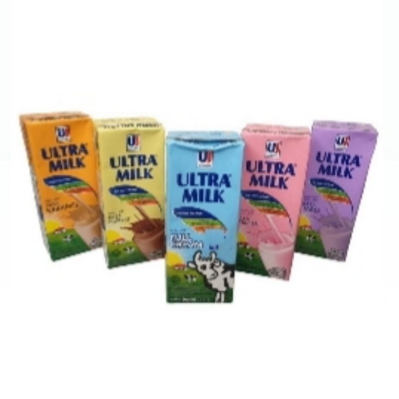 Jual ULTRA MILK SUSU UHT 200 ml COKLAT FULL CREAM STOBERI | Shopee Indonesia