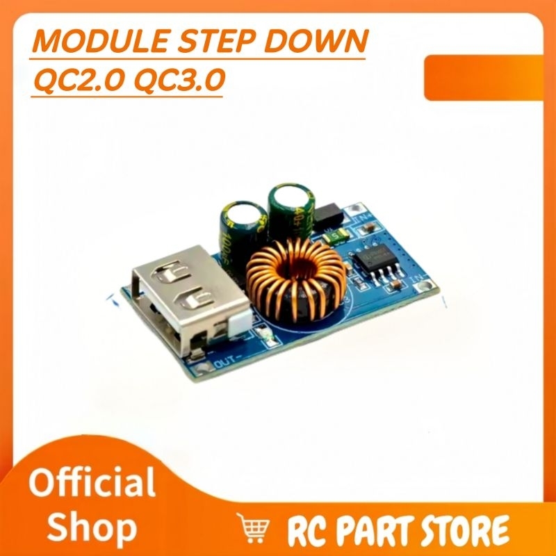 Jual Modul USB QC 3.0 Stepdown DC-DC Converter Quick Charge Output ...
