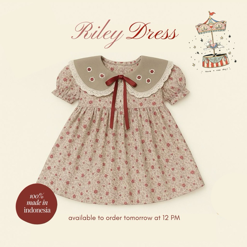 Jual BABYCHAN - Riley Dress bayi perempuan baju bayi perempuan rok bayi ...