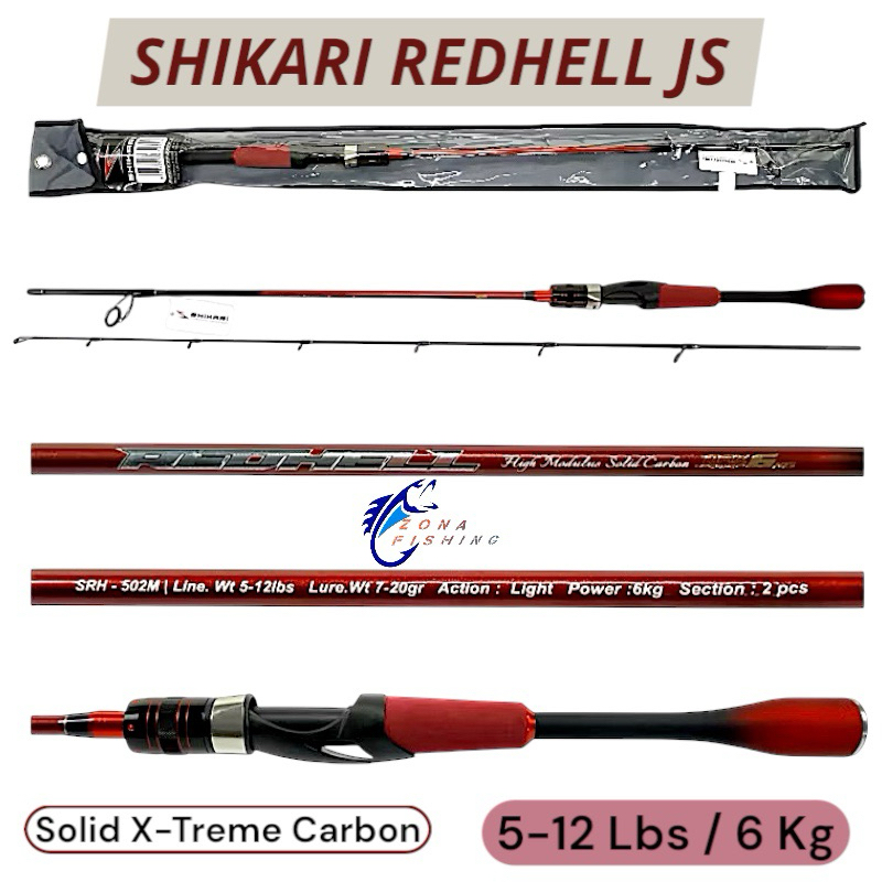 Jual Joran Shikari Redhell Japan Style 150 165 Cm Solid X-Treme Carbon ...