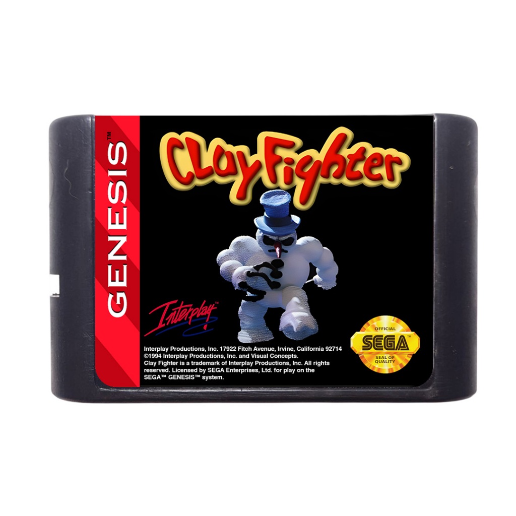 Jual Kaset Sega MD 16 Bit Clay Fighter 2D Fighting Cleaned Tested ...