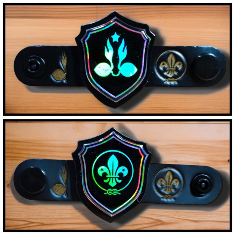 Jual Ring kacu pramuka hologram hitam umum terbaru, kombinasi kalep dan ...