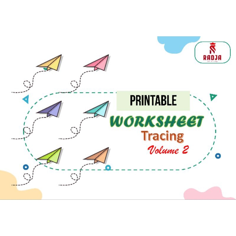 Jual Printable Tracing worksheet untuk TK | soft file lembar kerja anak ...