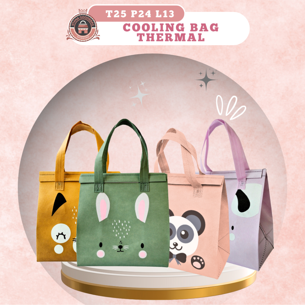 Jual NEW !! Cooling Bag Bahan Spunbond Tas Makanan Anti Air Tas Bekal ...