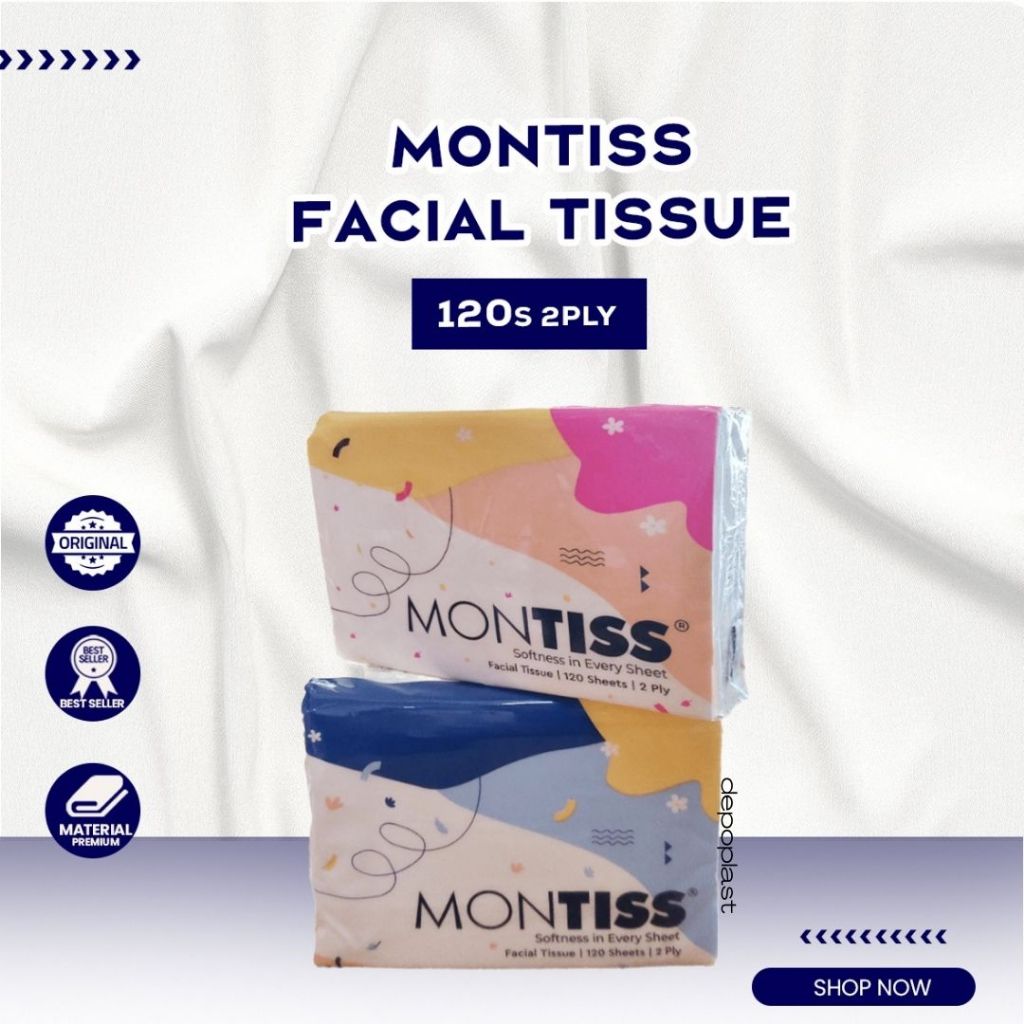 Jual Tissue Facial Montiss 120 Sheets 2 Ply | Shopee Indonesia