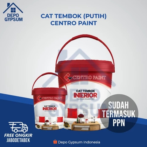 Jual Cat Putih 23kg CENTRO PAINT | Centro Paint 23kg Putih | Centro ...