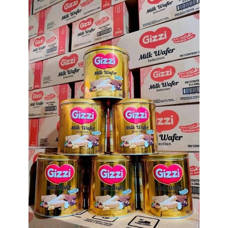 Jual Wafer Gizzi Selection Kaleng 240 gram | Shopee Indonesia