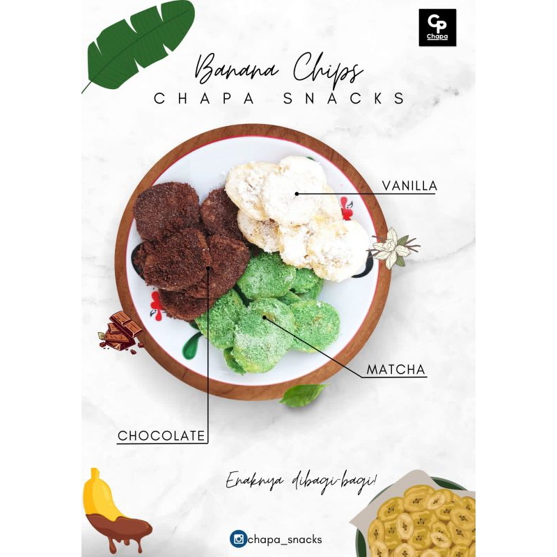 Jual CHAPA SNACKS [50 & 100 gr] - Chapa Banana Chips Aneka Rasa ...