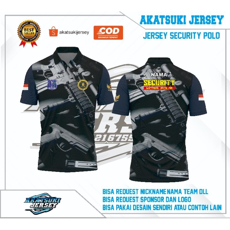 Jual JERSEY SECURITY KERAH POLO CUSTOM | Shopee Indonesia