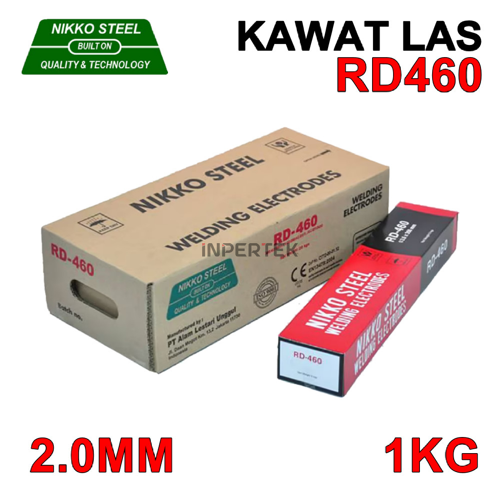 Jual Kawat Las 2mm RD460 NIKKO STEEL 2.0 X 300 Elektroda RD 460 2 mm Welding Listrik Kemasan Per ...