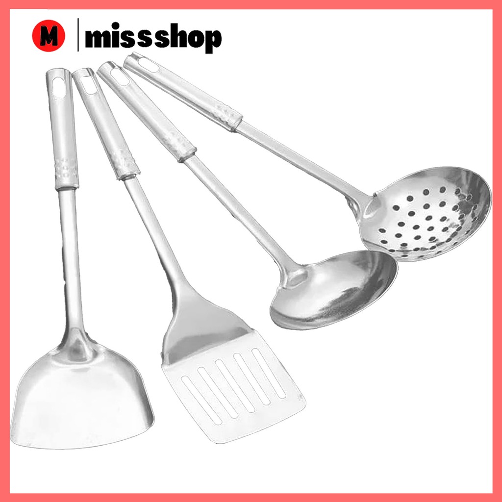 Jual (MS)Spatula Set Stainless Isi 4 Pcs - Kitchen Tools Peralatan ...