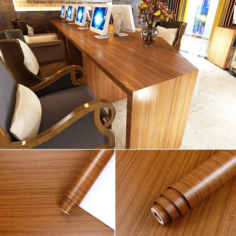 Jual 5m Stiker PVC Motif Kayu Interior Film Pelapis Furniture Sticker ...
