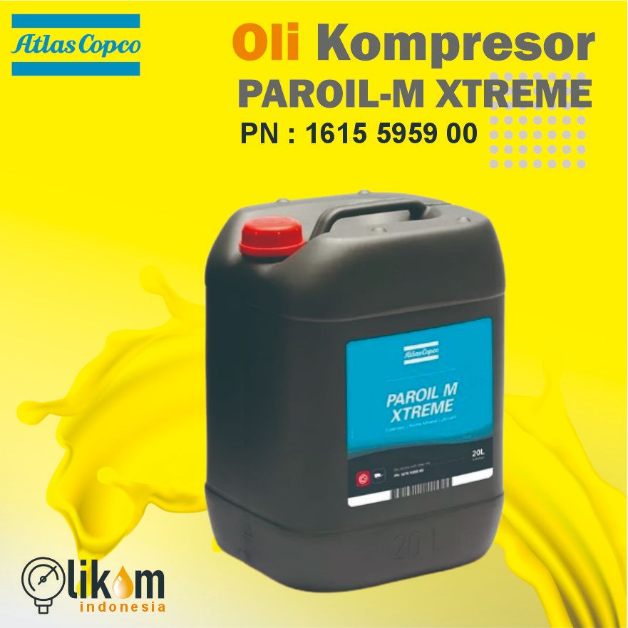 Jual OLI KOMPRESOR ATLAS COPCO PAROIL-M XTREME PN 1615595900 OIL ...