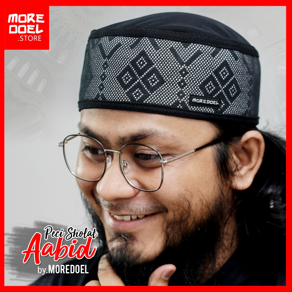 Jual MOREDOEL - Kopiah Peci Hitam Peci Dewasa Motif Aabid By Moredoel ...