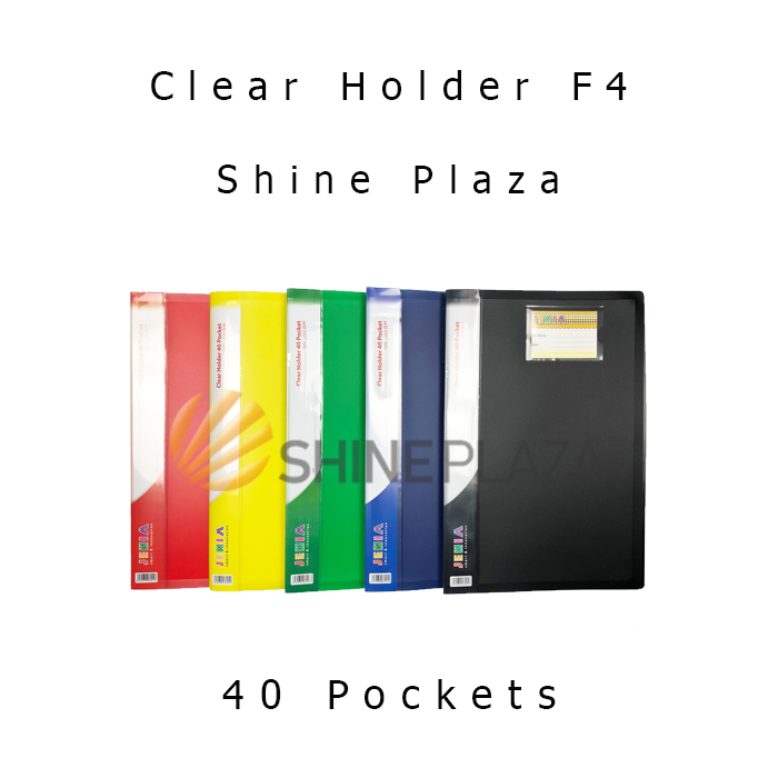 Jual Map Dokumen Isi 40 Sekat Plastik Bening F4 Murah - Clear Holder Display Books Kertas Folder ...