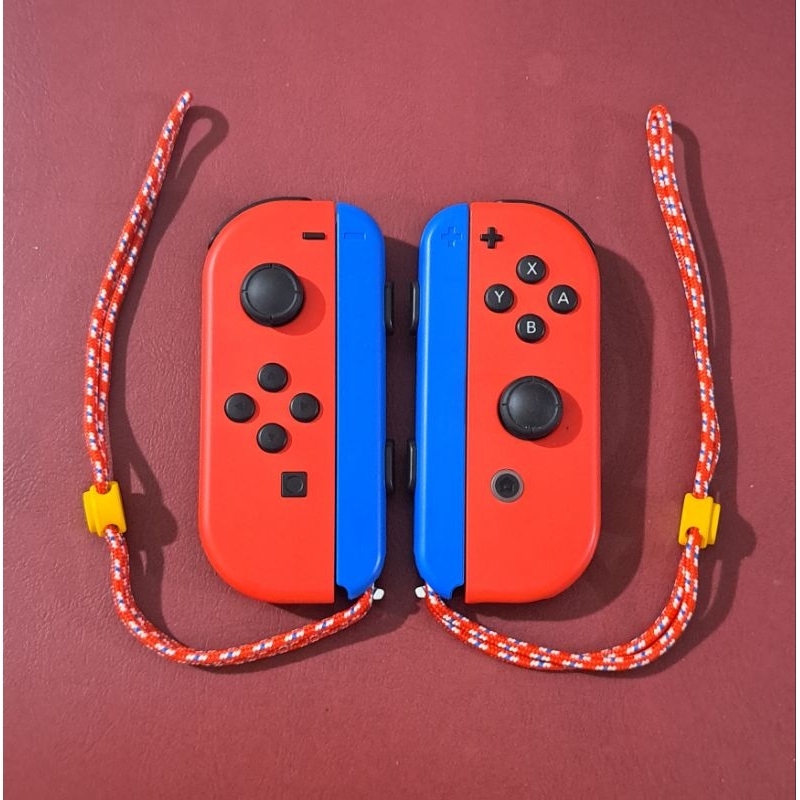 Jual Joycon + Strap Super Mario Red Blue Limited Edition Original ...