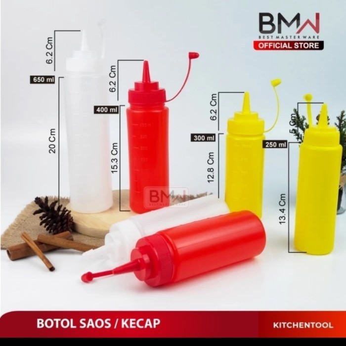 Jual Botol Saos Lancip Runcing Plastik Lentur Awet Kuat Tebal Premium ...