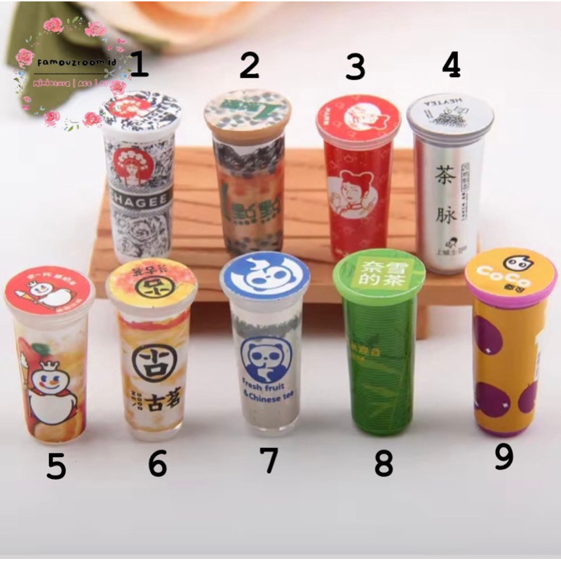 Jual Miniatur Milk Tea Cup Drink - Miniatur Minuman Teh Korea ...