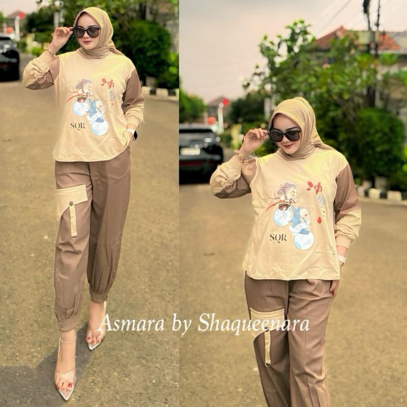 Jual Uni Ara - One Set ( Asmara ) One Set Premium || Set Celana Wanita Kekinian | Shopee Indonesia