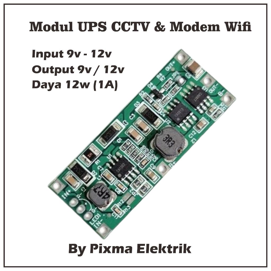 Jual Modul UPS CCTV & WIFI 9V - 12V Baterai 18650 Li-ion 3,7v | Shopee ...