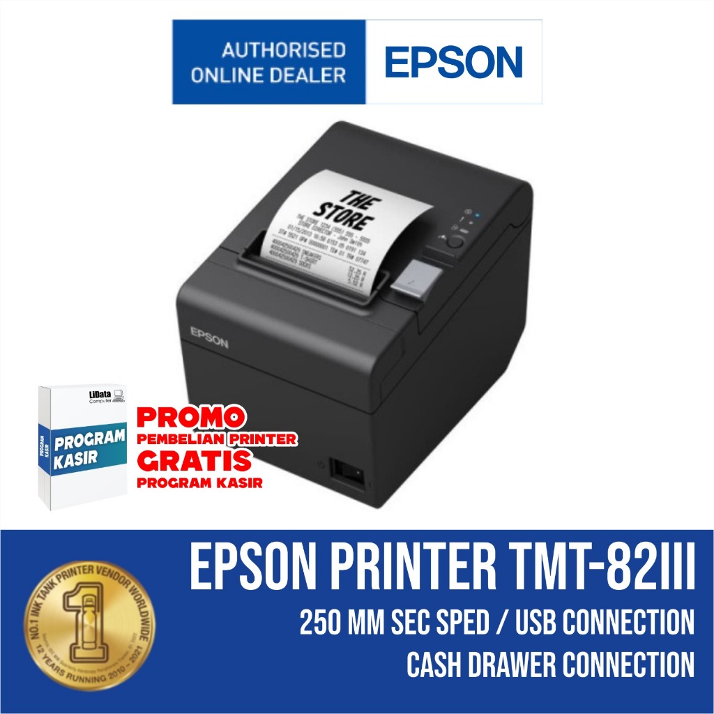 Jual Printer EPSON TMT-82 Thermal Printer USB-Serial USB-Paralel LAN ...