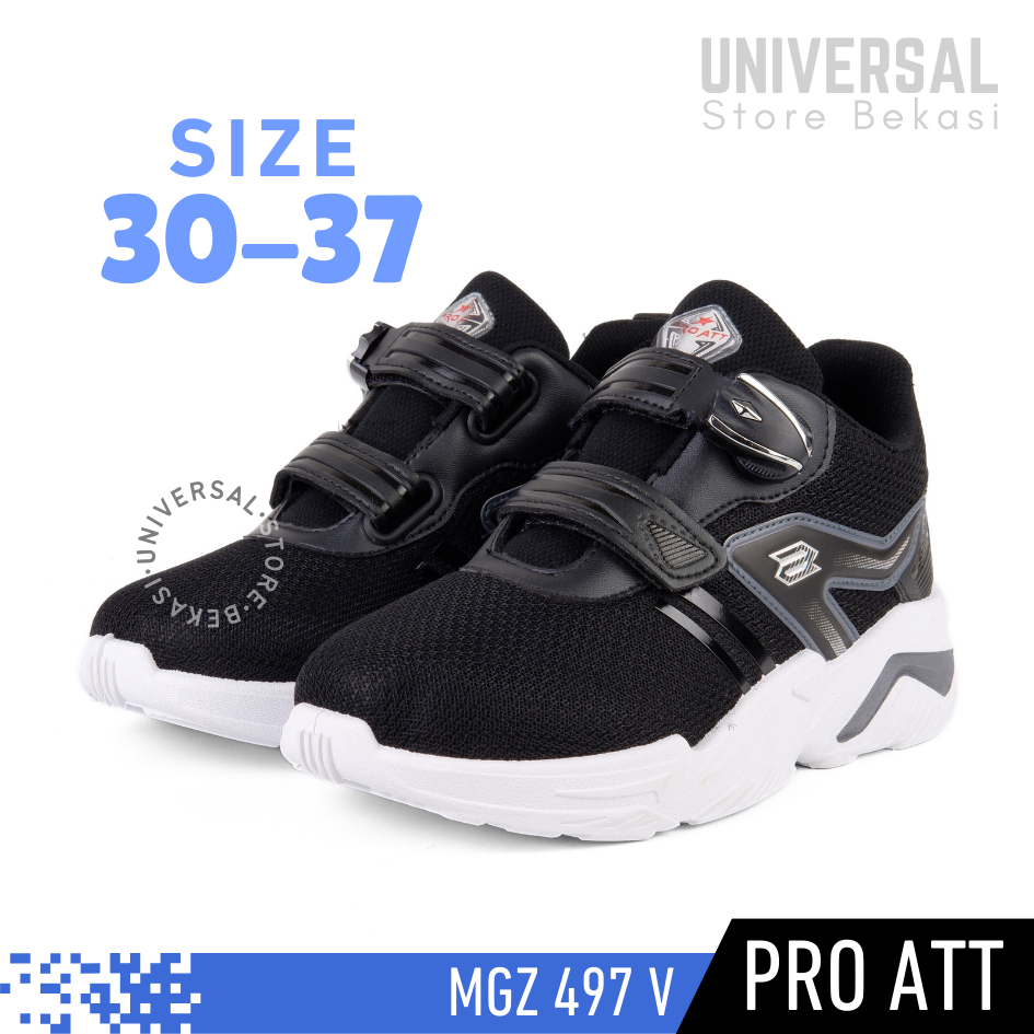 Jual Sepatu Sekolah Anak Lelaki Perempuan TK SD Kelas 1 2 3 4 Pro ATT MGZ 497 Hitam Putih ...