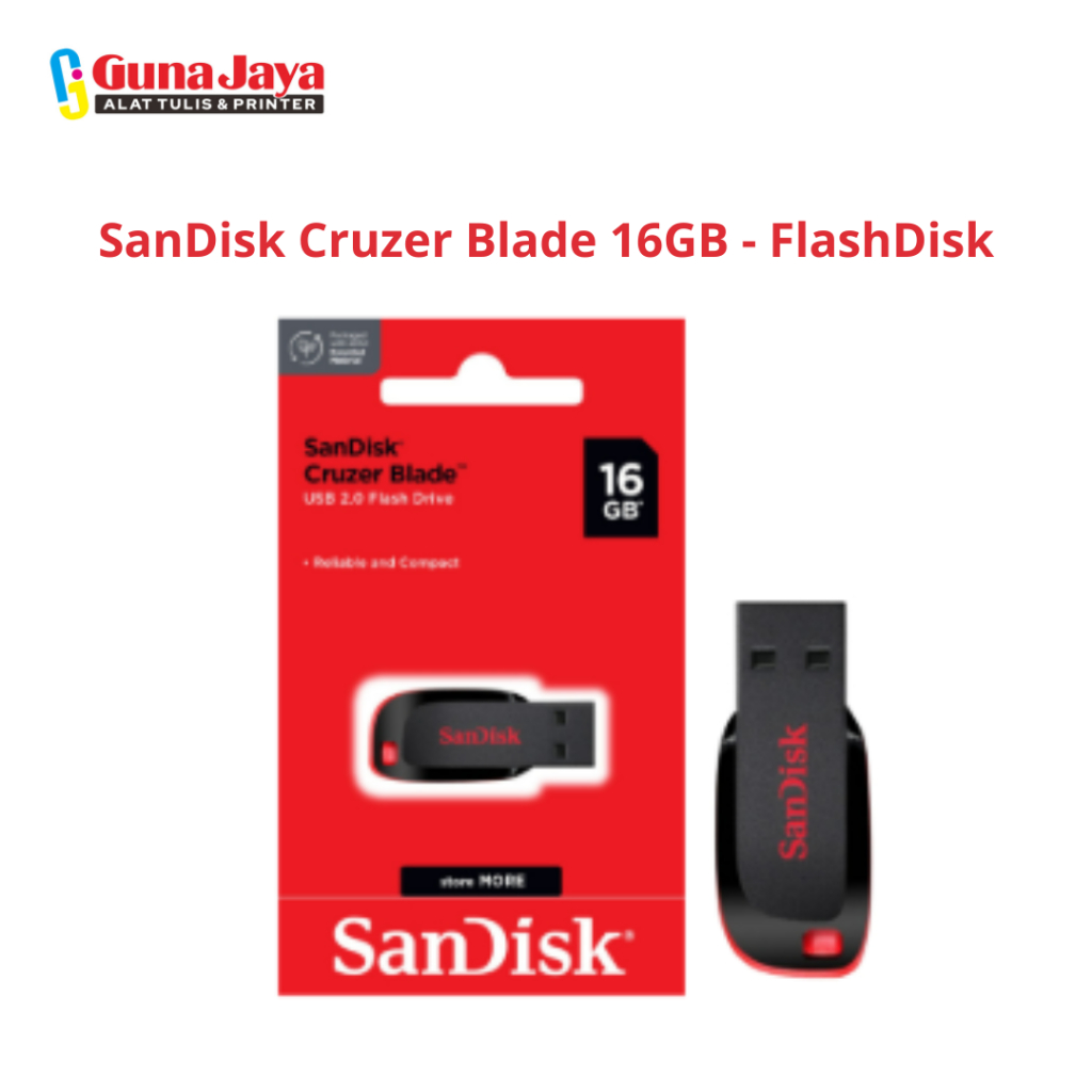 Jual SanDisk Cruzer Blade 16GB - FlashDisk | Shopee Indonesia