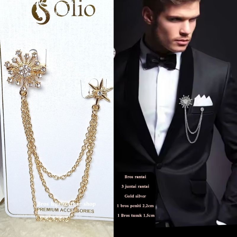 Jual Bros Jas Pria Pin Beskap Laki-laki Bross Rantai Kemeja By Bros ...
