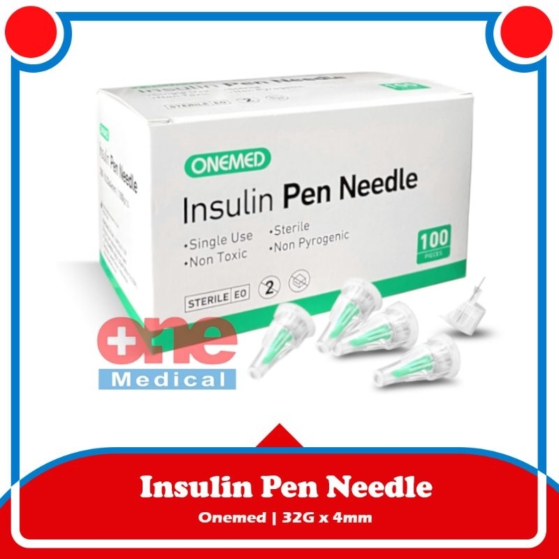 Jual Insulin Pen Needle | Jarum Insulin Universal OneMed 4mm 5mm Box ...