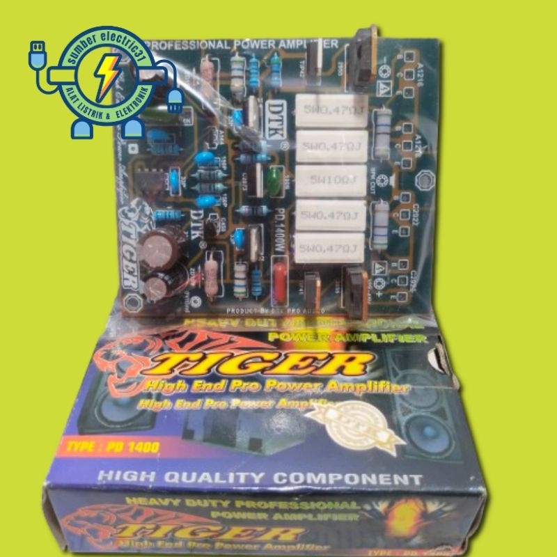 Jual KIT DRIVER POWER AMPLIFIER PD 1400 TIGER DTK | Shopee Indonesia