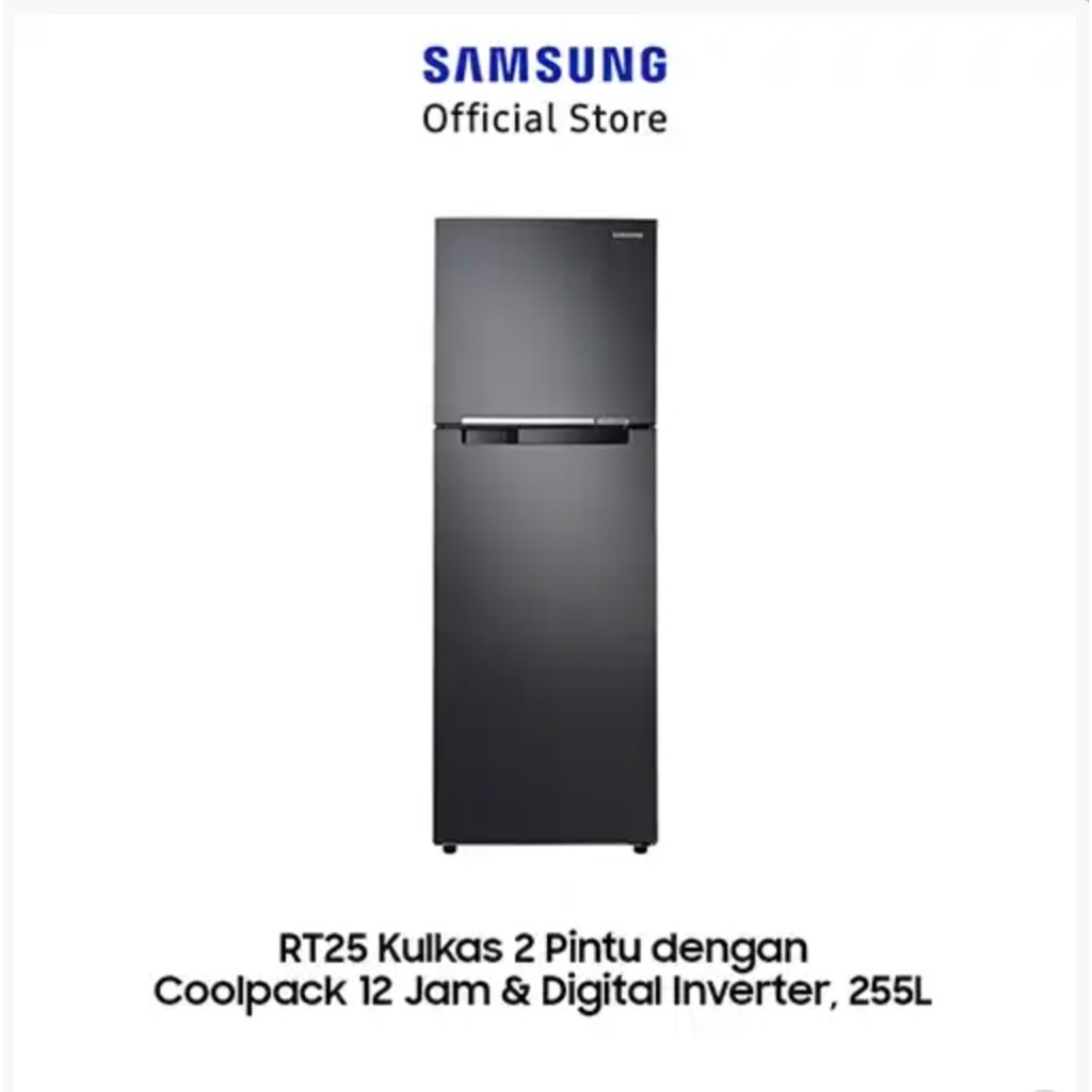 Jual Samsung Kulkas 2 Pintu Kecil Coolpack 12 Jam & Digital Inverter [255 L] - RT25FARBDB1 ...