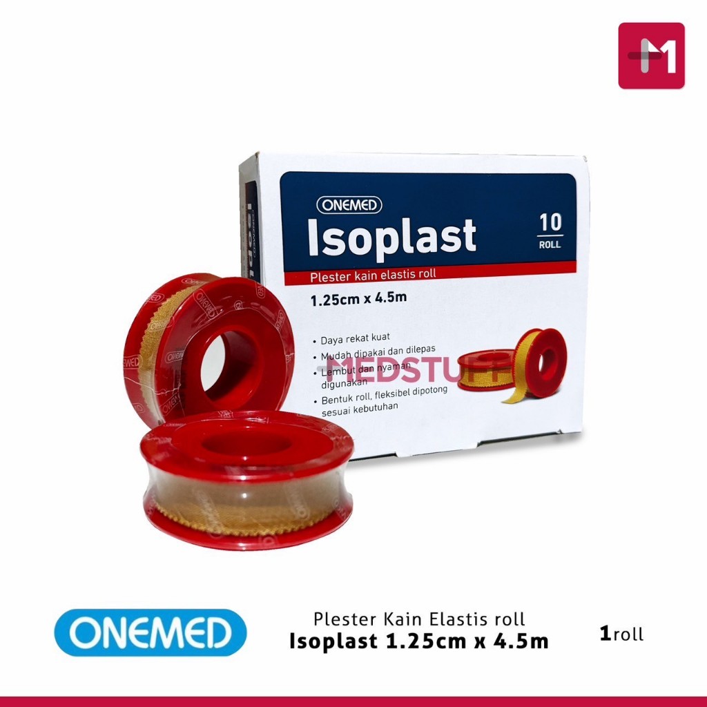Jual Isoplast 1.25cm x 4.5m Plester Roll Luka Plester Kain Roll Plester Luka Onemed | Shopee ...