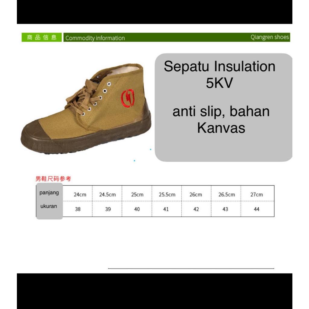 Jual Sepatu Listrik 5KV anti listrik isulation / Sepatu insulation anti ...