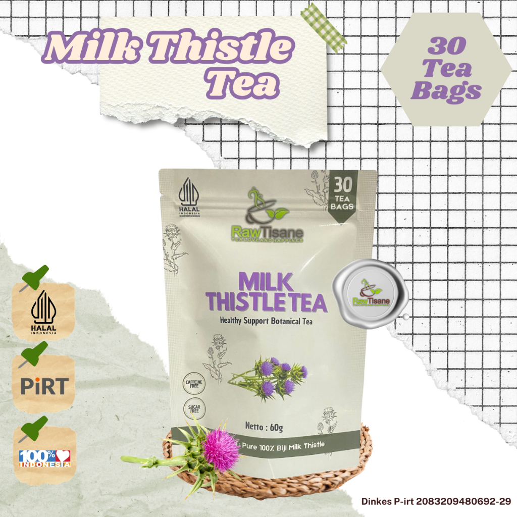 Jual RAW TISANE Milk Thistle Tea : Teh Celup Biji Milk Thistle Isi 30 ...