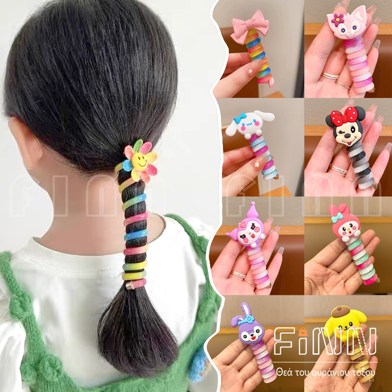 Jual Finn Kuncir Rambut Spiral Motif Pita Ikat Rambut Kabel Karakter ...