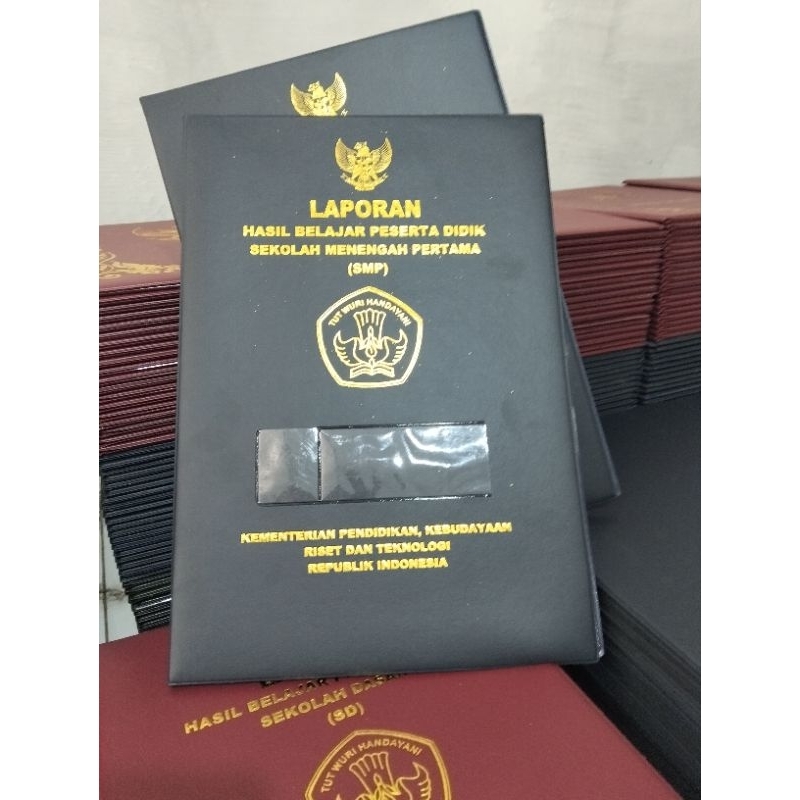 Jual Sampul Raport SMP || Map Raport Sekolah Menengah Pertama. Isi 8 ...