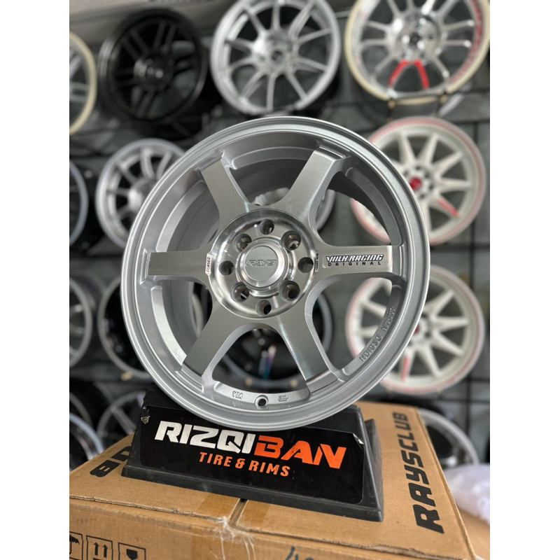 Jual velg te37 r15 full polish lebar 6,5 et42 kondisi baru | Shopee Indonesia