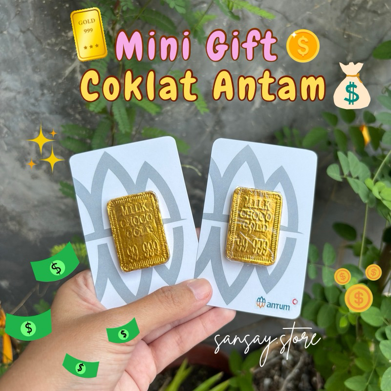Jual MINI GIFT COKLAT MILK CHOCO ANTUM GOLD UNIK LUCU | Shopee Indonesia
